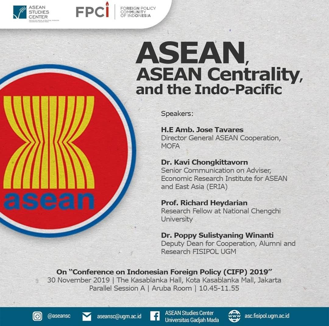 ASEAN, ASEAN Centrality, and The Indo-Pacific – Fakultas Ilmu Sosial ...