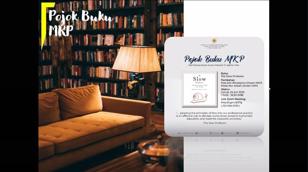 MKP Book Corner ‘The Slow Professor’: The Importance of Slow Movement ...