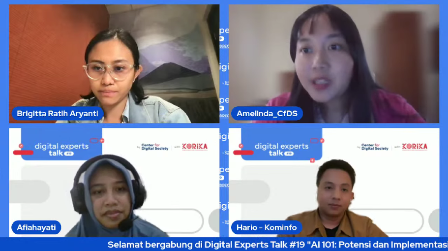 Webinar CfDS dan KORIKA Bahas Potensi dan Implementasi Artificial Intelligence di Berbagai ...