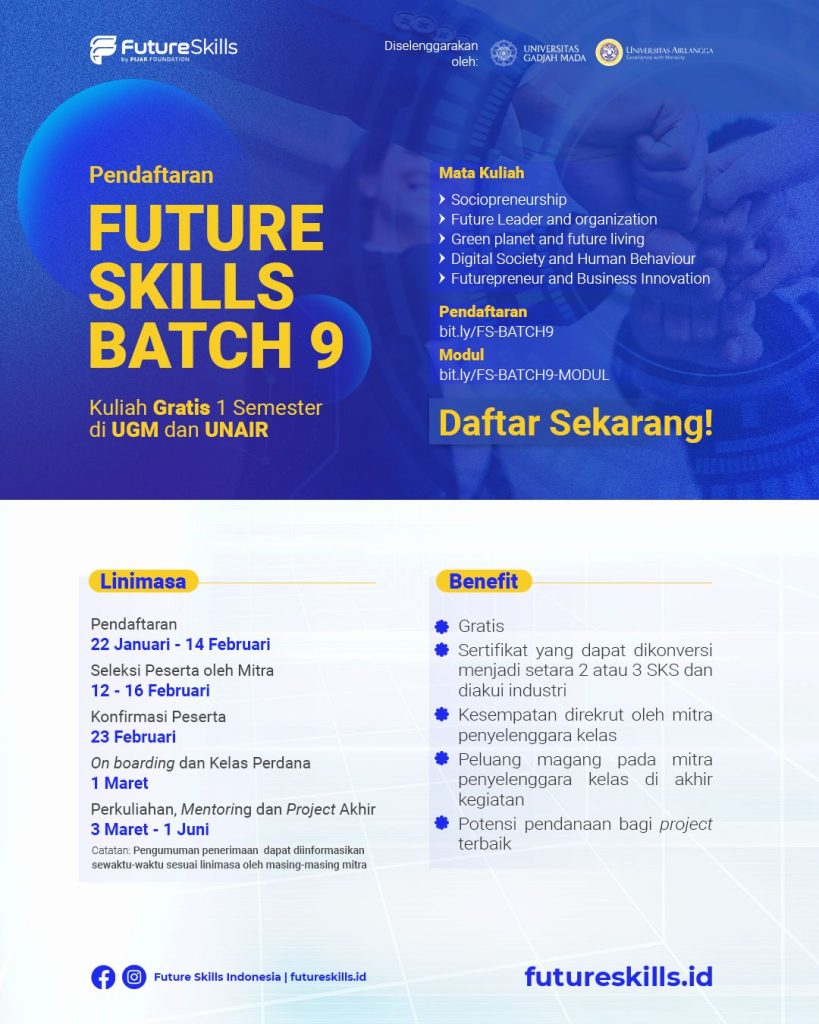 Pendaftaran Future Skills Batch 9 Kerja Sama Pijar Foundation dan Fisipol UGM – Fakultas Ilmu ...