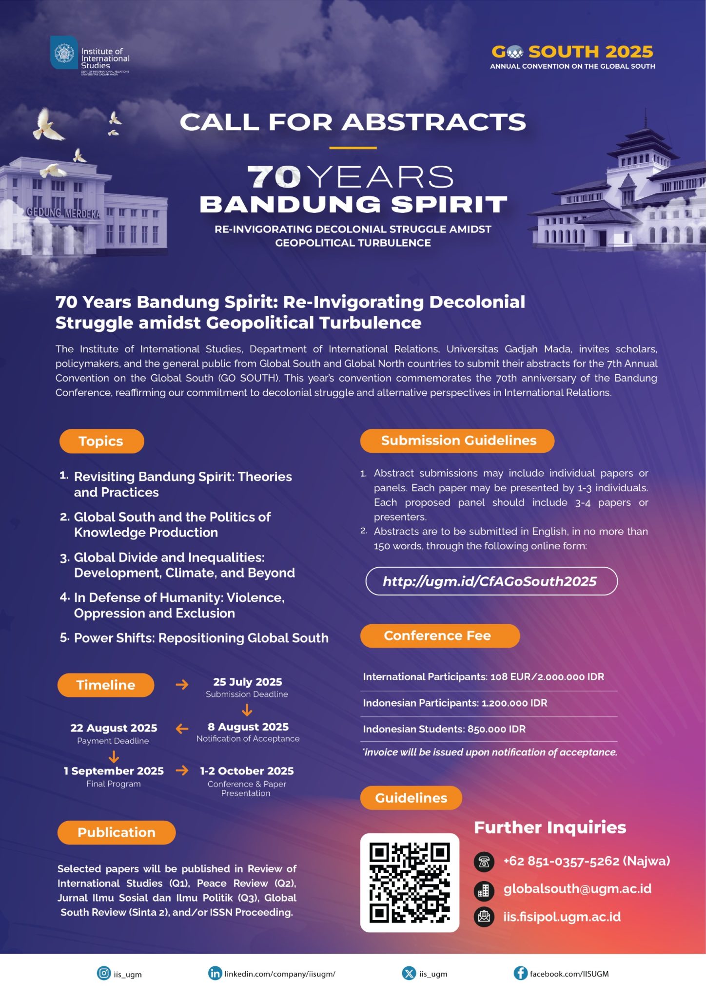 [Call for Abstracts Invitation] – Go South 2025 – Fakultas Ilmu Sosial ...