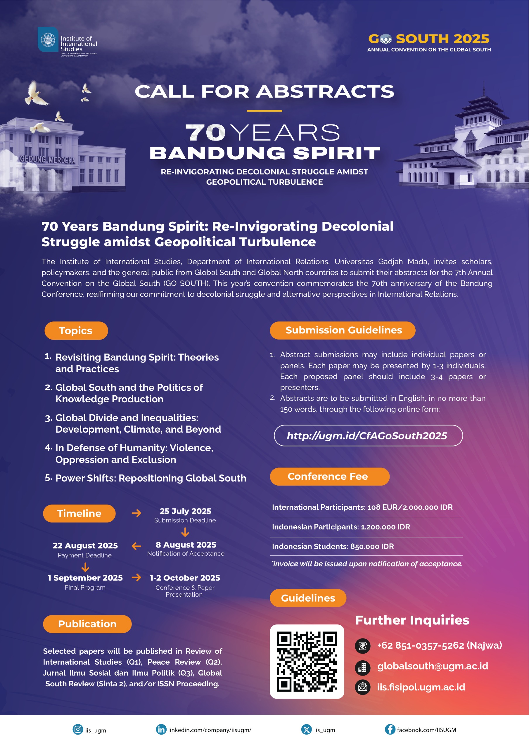 [Call for Abstracts Invitation] – Go South 2025 – Fakultas Ilmu Sosial ...